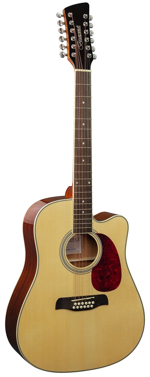 BD20012 - Dreadnought Cutaway 12 String - Natural Gloss - Guitars